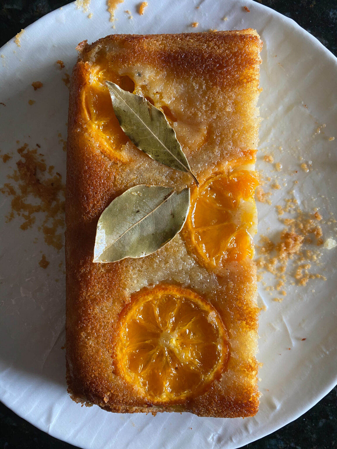 organic SEMOLINA CAKE with CLEMENTINE & CARDAMOM and Bay Leaf Syrup ...